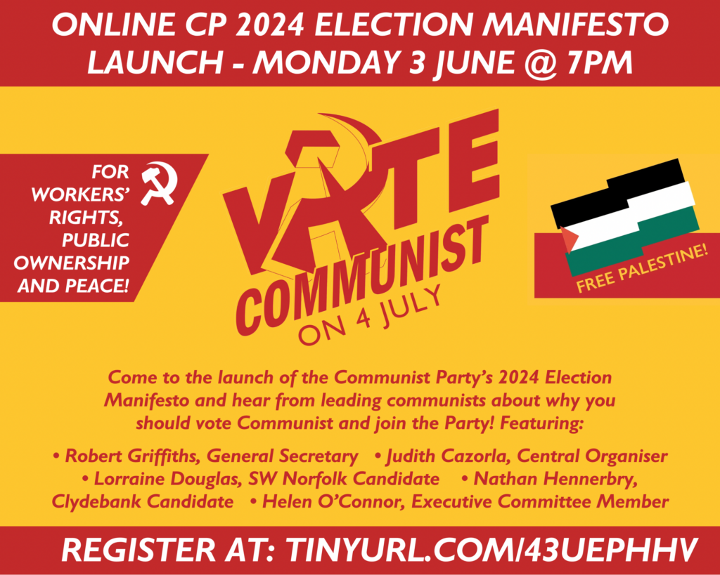 Communists Party Online Election Manifesto Launch - 3 June 2024 ...